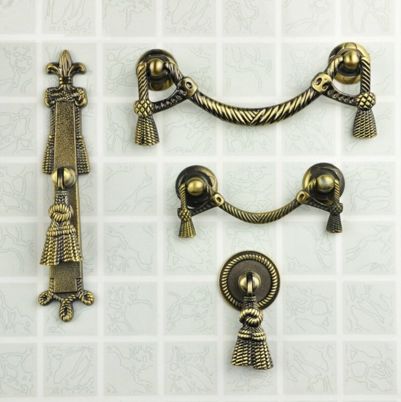 Vintage Style Cabinet Door Handles Pulls Pendant Handles - Etsy