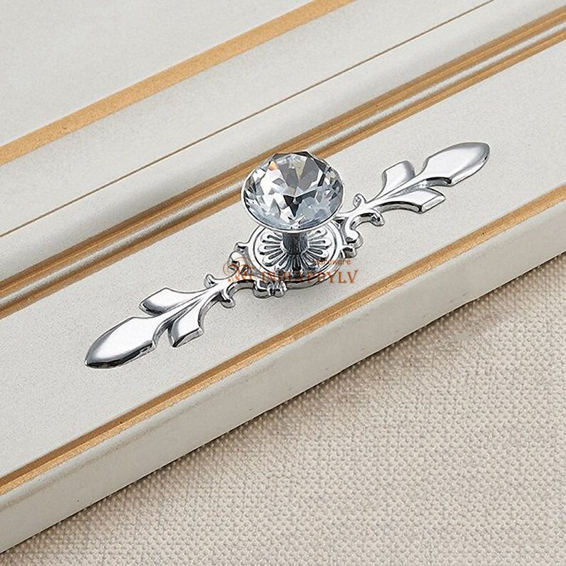 Glass Drawer Knobs Pulls Crystal Dresser Knobs Pulls Handles - Etsy