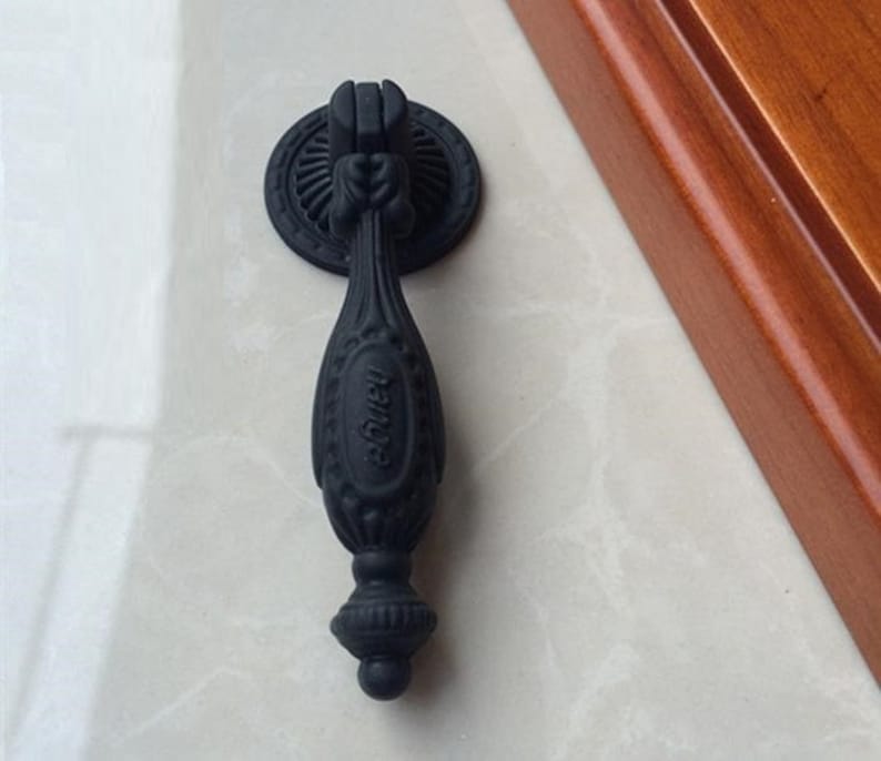 Black Cabinet Knobs Pulls Drop Pulls Dresser Drawer Knobs Etsy