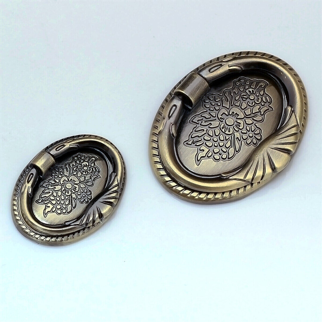 Oval Dresser Pulls Knobs Drawer Knobs Pulls Handles Drop Rings Pulls ...