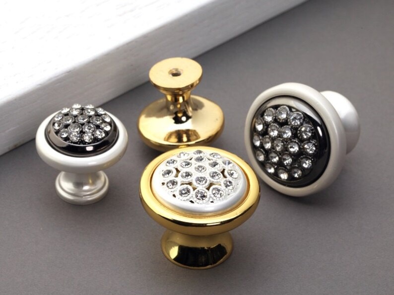 Drawer Knobs Pulls Glass Crystal Knobs Dresser Pull Handles - Etsy