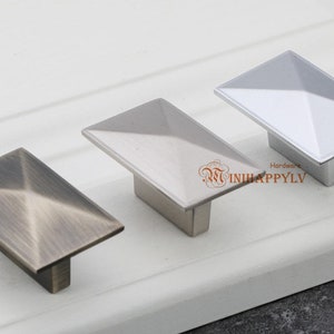 0.63dresser Knobs Handles Antique Bronze Black Silver Chrome Drawer Knobs Pulls Handles ...