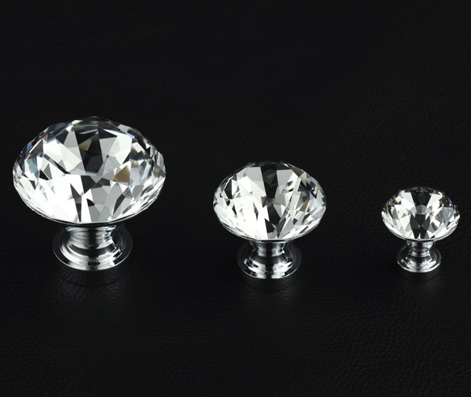 Glass Knobs / Clear Crystal Knob / Drawer Knobs / Dresser - Etsy