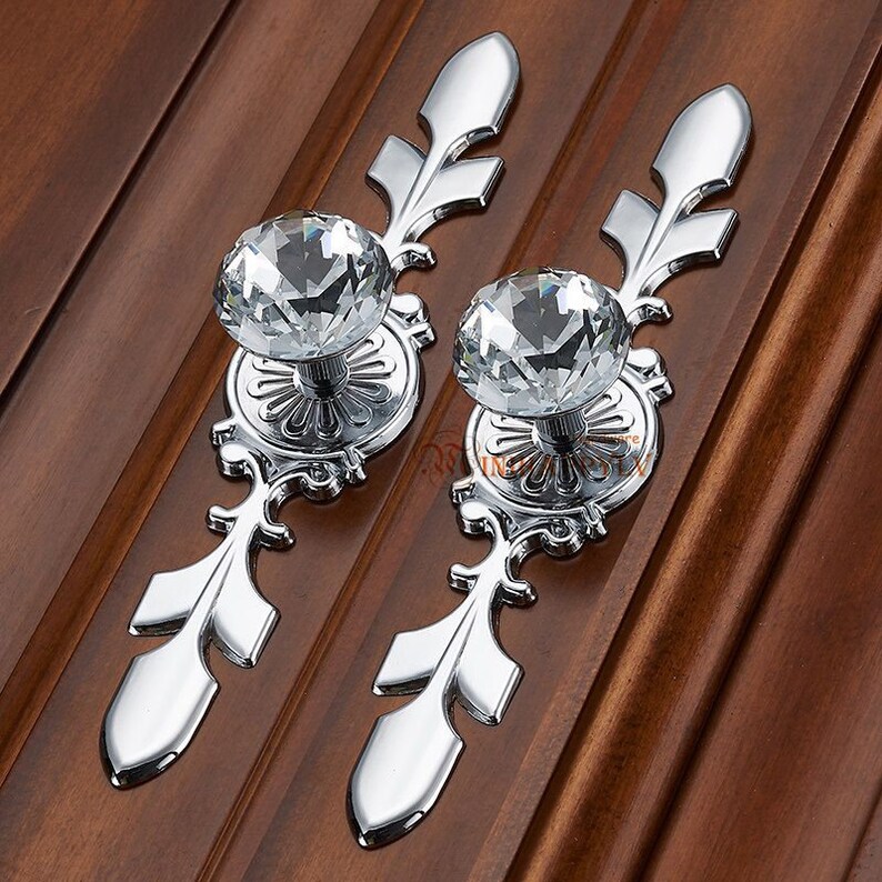 Glass Drawer Knobs Pulls Crystal Dresser Knobs Pulls Handles - Etsy