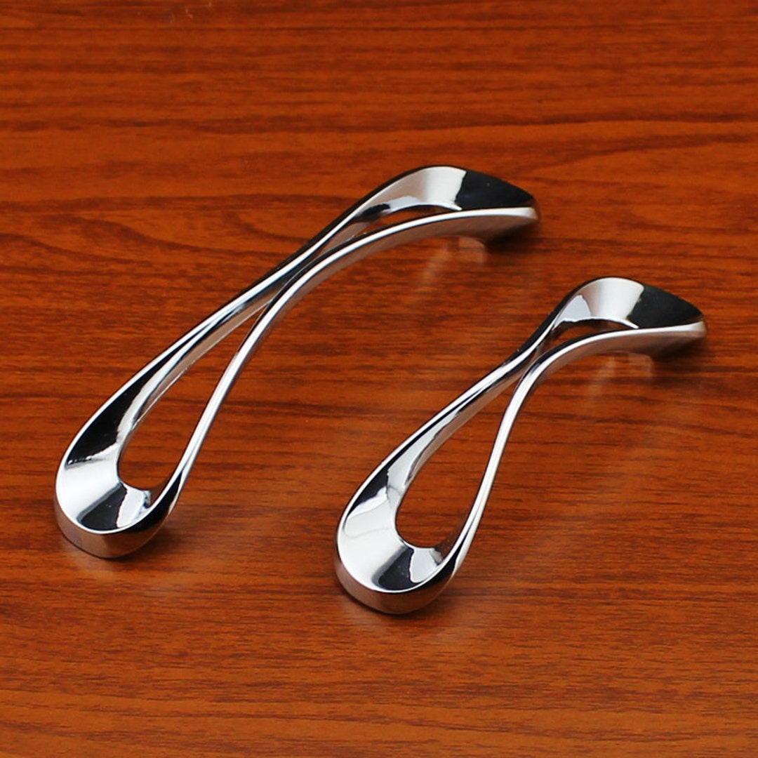 Dresser Pull Handle Drawer Pulls Handles Knobs Silver Kitchen Cabinet ...