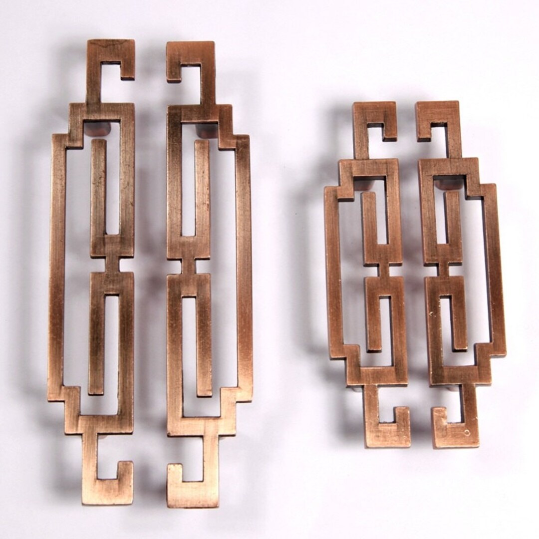 Pair of Vintage Style Handles Dresser Pulls Symmetry Drawer Pulls Knobs ...