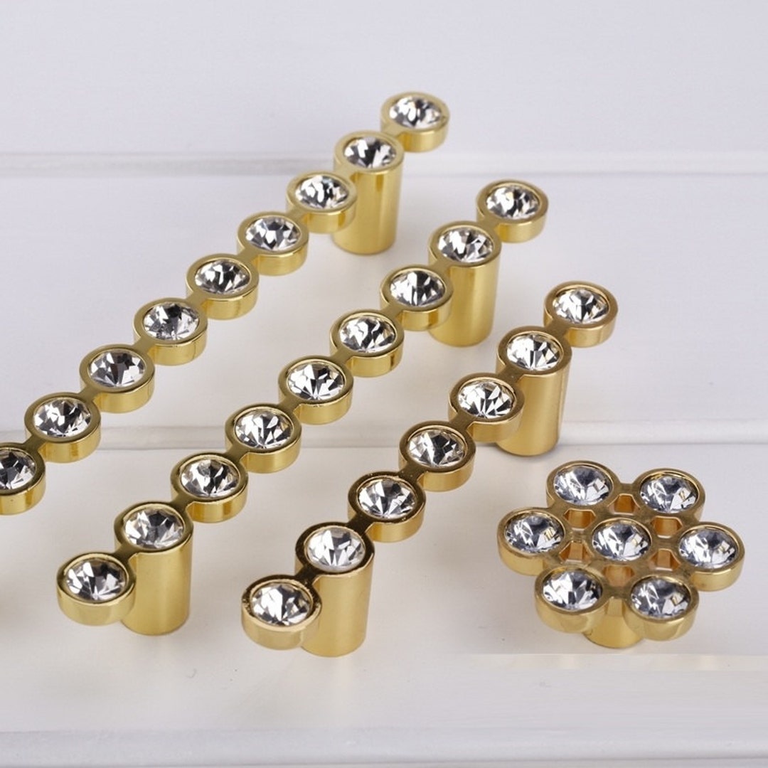 Crystal Drawer Pulls Handles Glass Dresser Handles Pull Cabinet Handle ...