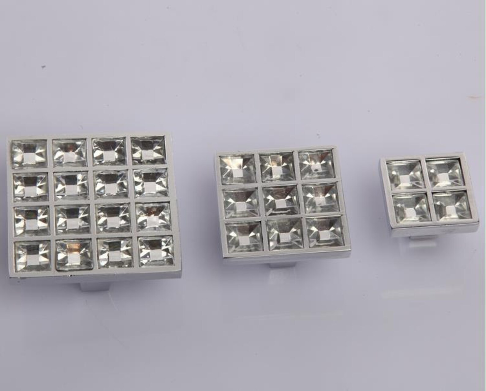 Crystal Knobs Handles Glass Knobs Dresser Knob Clear Square - Etsy