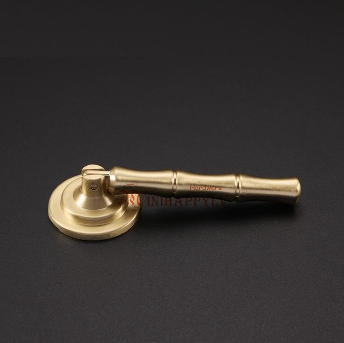 Bamboo-joint Drop Pendant Knobs Brushed Brass Gold Cabinet | Etsy