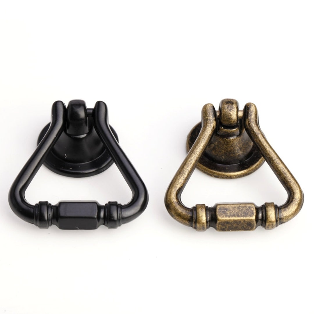 Drawer Pulls Knob Handles Triangular Ring Dresser Pull Knobs / Kitchen ...