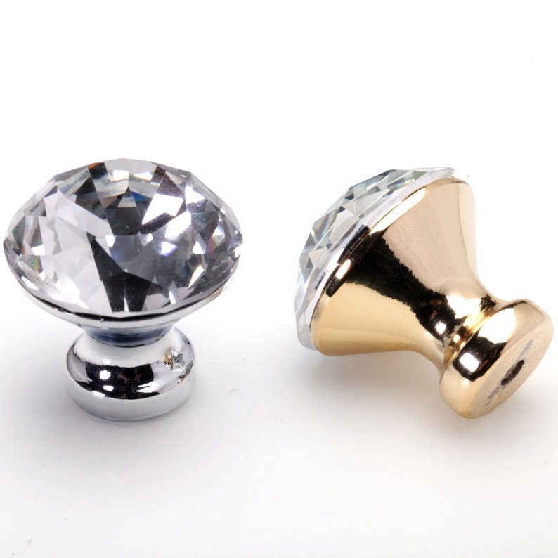 Glass Knobs / Crystal Dresser Knobs Pulls Drawer Knobs Pulls | Etsy