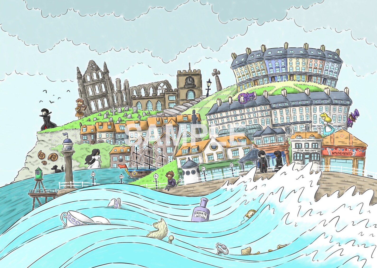 Trio of Art Prints Sights of Seaham Historic Hartlepool - Etsy