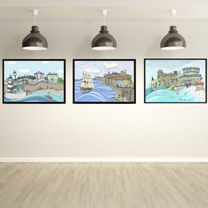 Trio of Art Prints Sights of Seaham Historic Hartlepool - Etsy