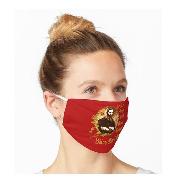 St Padre Pio Catholic Saint Mask Face Cover 200 - Etsy