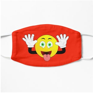 Funny Emoji Face Cover Happy Face 2020 Face Mask Face Cover Pattern 203 ...