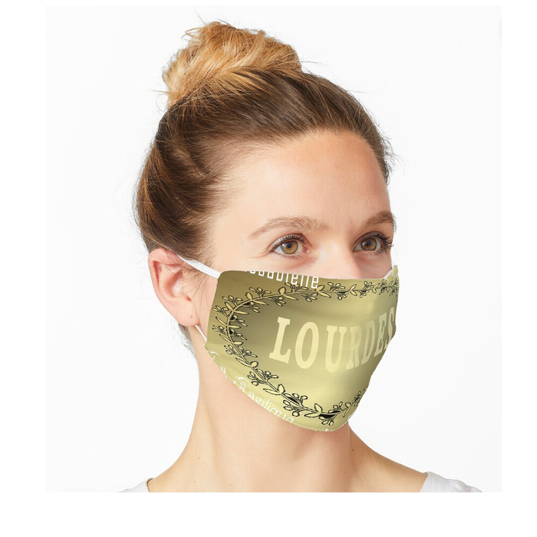 Our Lady of Lourdes Virgin Mary France Saint Mask Face Cover 221 - Etsy