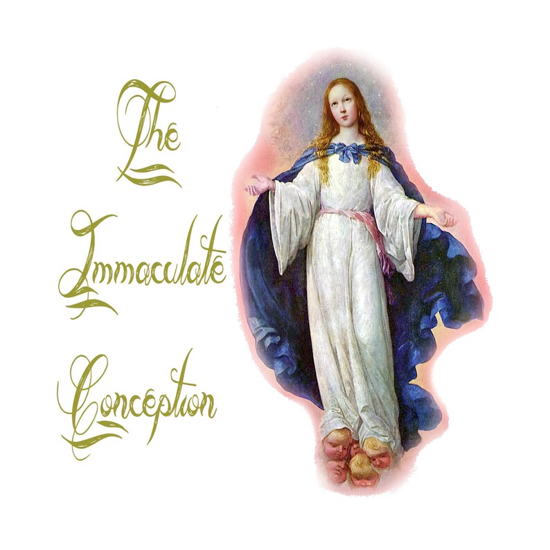 Three 8x10 DIGITAL Downloads Immaculate Conception - Etsy