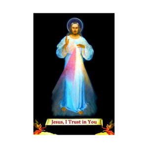 Divine Mercy Jesus Faustina Print Poster 0901 - Etsy