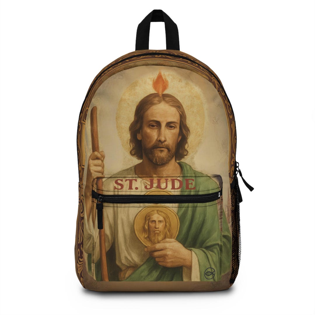 St Jude Catholic Faith Saint of the Impossible Catholic Backpack - Etsy