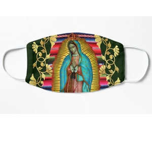 Our Lady of Guadalupe Virgin Mary Zarape Catholic Mask Face Cover 210 ...