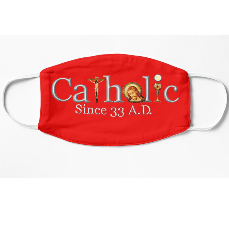 Since 33 AD -jesus Virgin Mary Saints & Angels Catholic Mask Face Cover ...