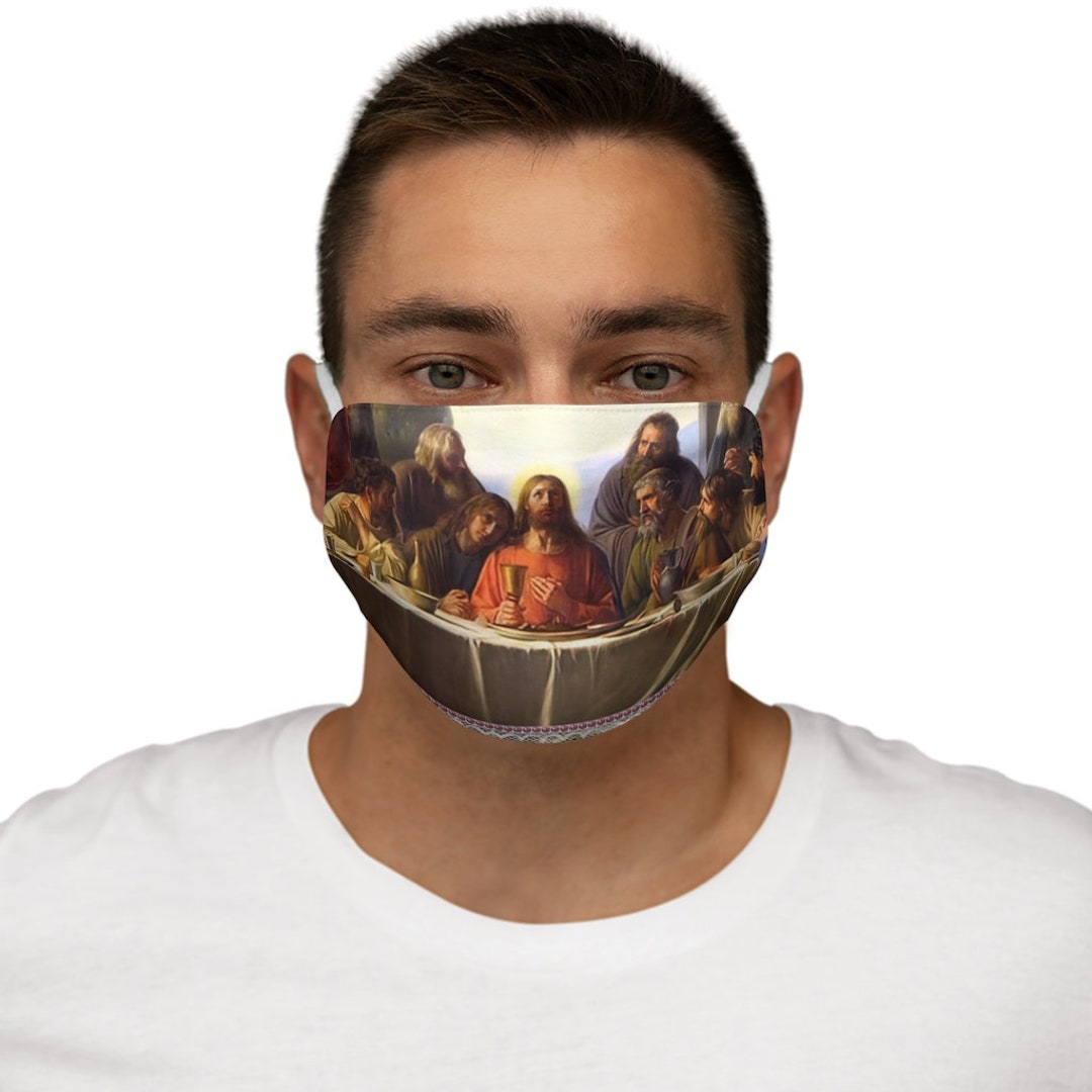 The Last Supper Jesus Eucharist Bloch Snug-fit Polyester Face Mask - Etsy