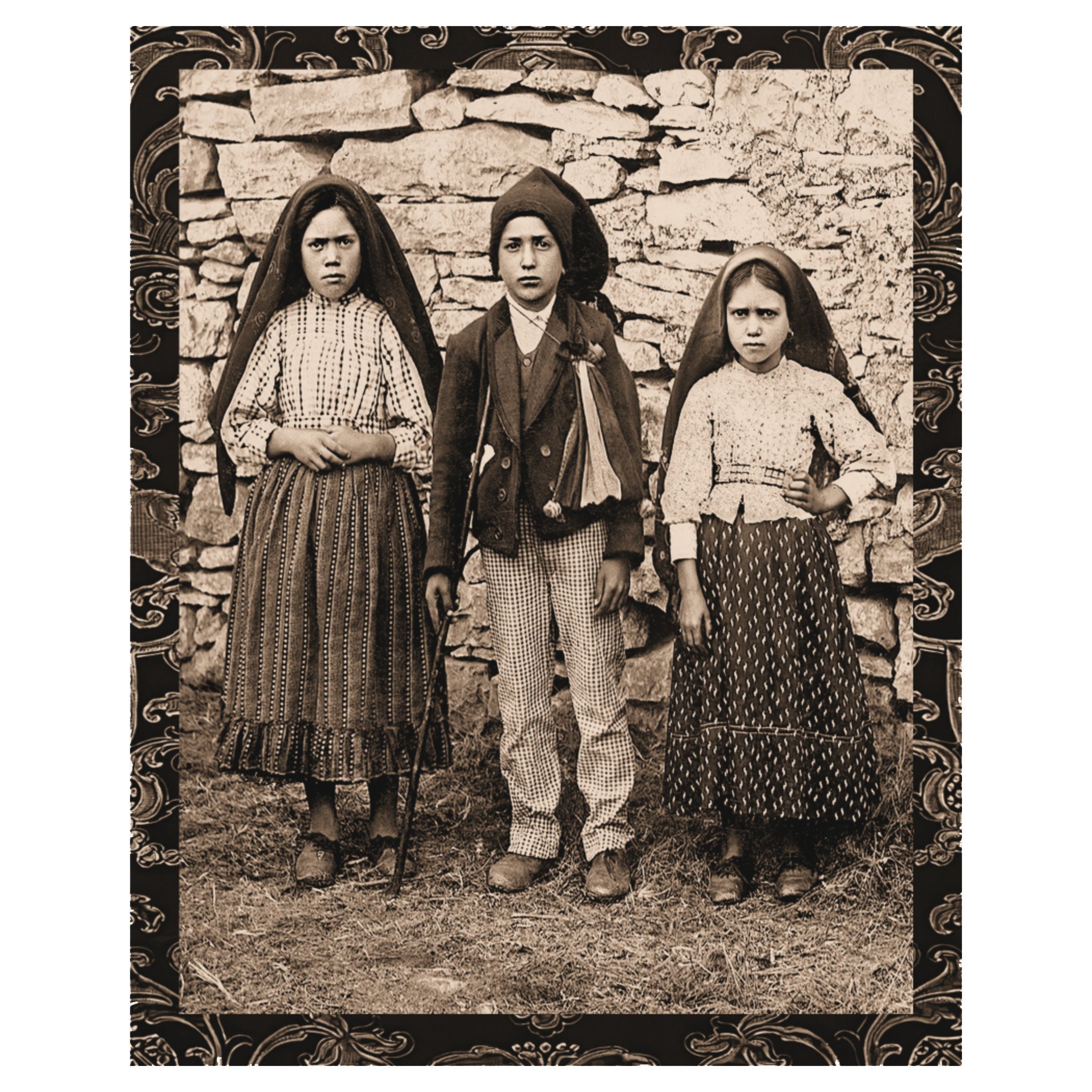 8x10 DIY DIGITAL DOWNLOAD Our Lady of Fatima Lucia - Etsy