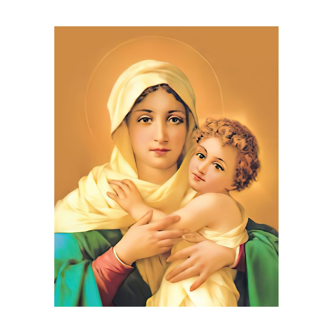 8"x10" DIGITAL DOWNLOAD Our Lady of Schoenstatt Virgin Mary Refuge of ...