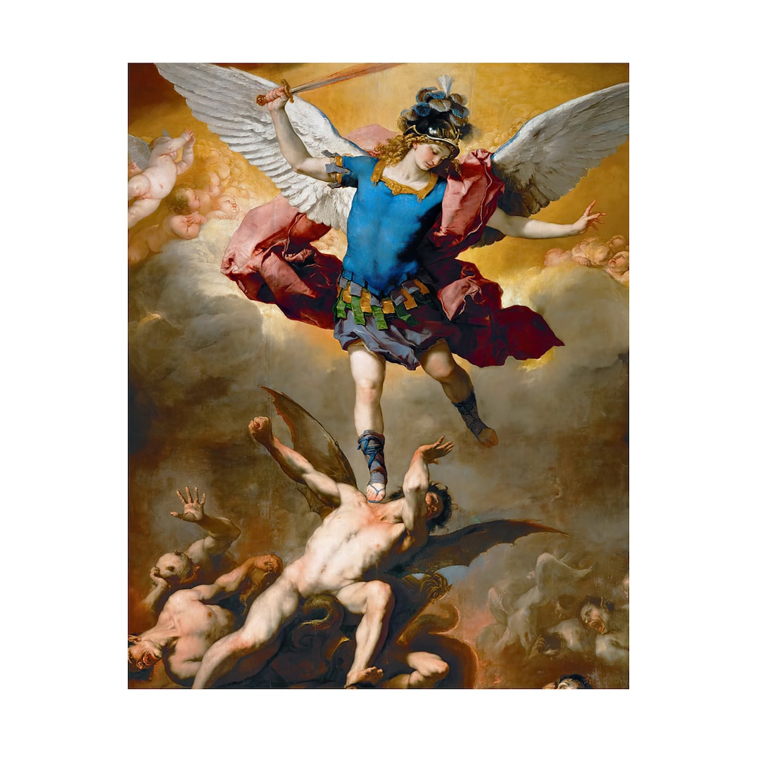 St Michael the Archangel Angel Catholic Saint Print Picture Poster 203 ...