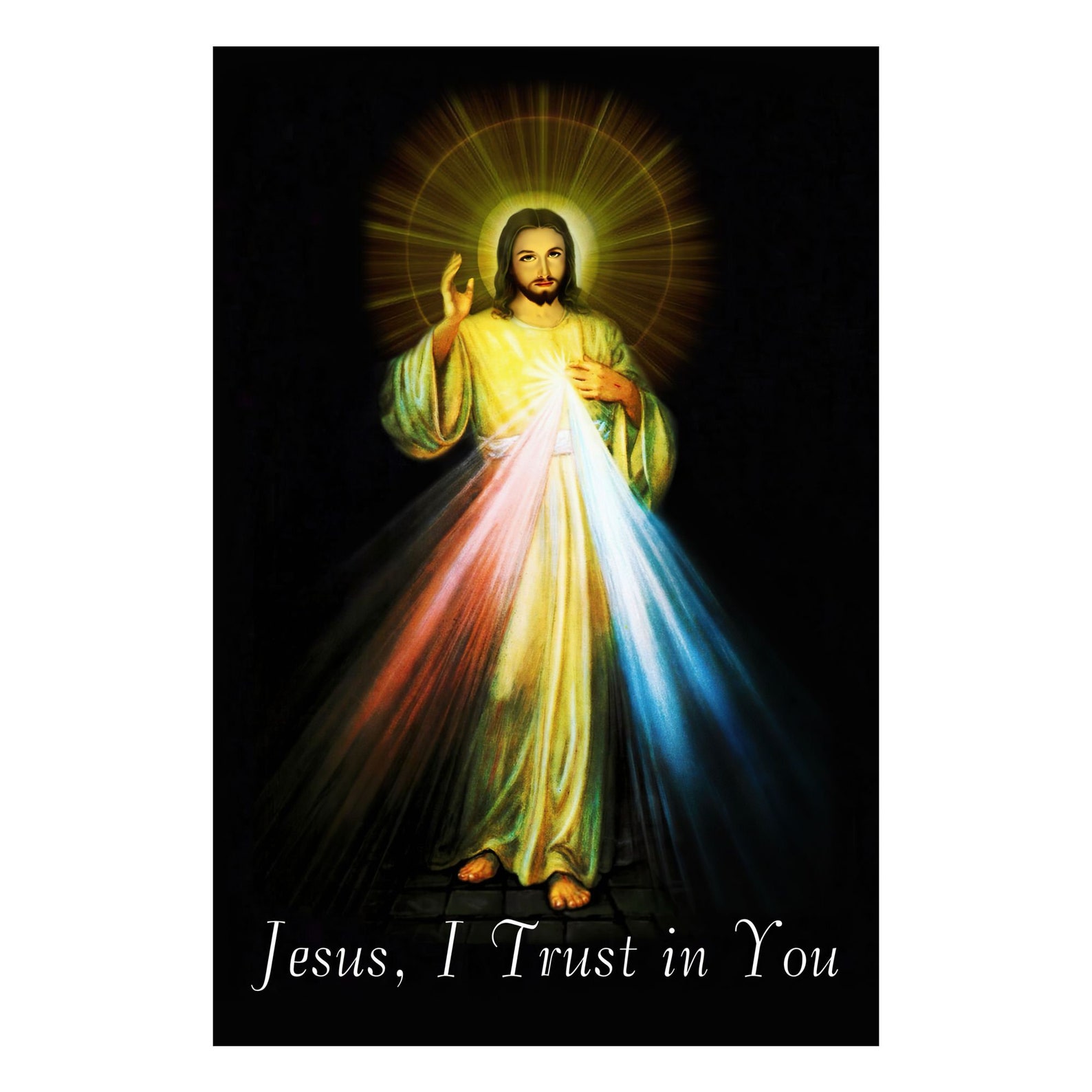 24x36 Jesus Divine Mercy Vintage Traditional Print Picture Poster - Etsy