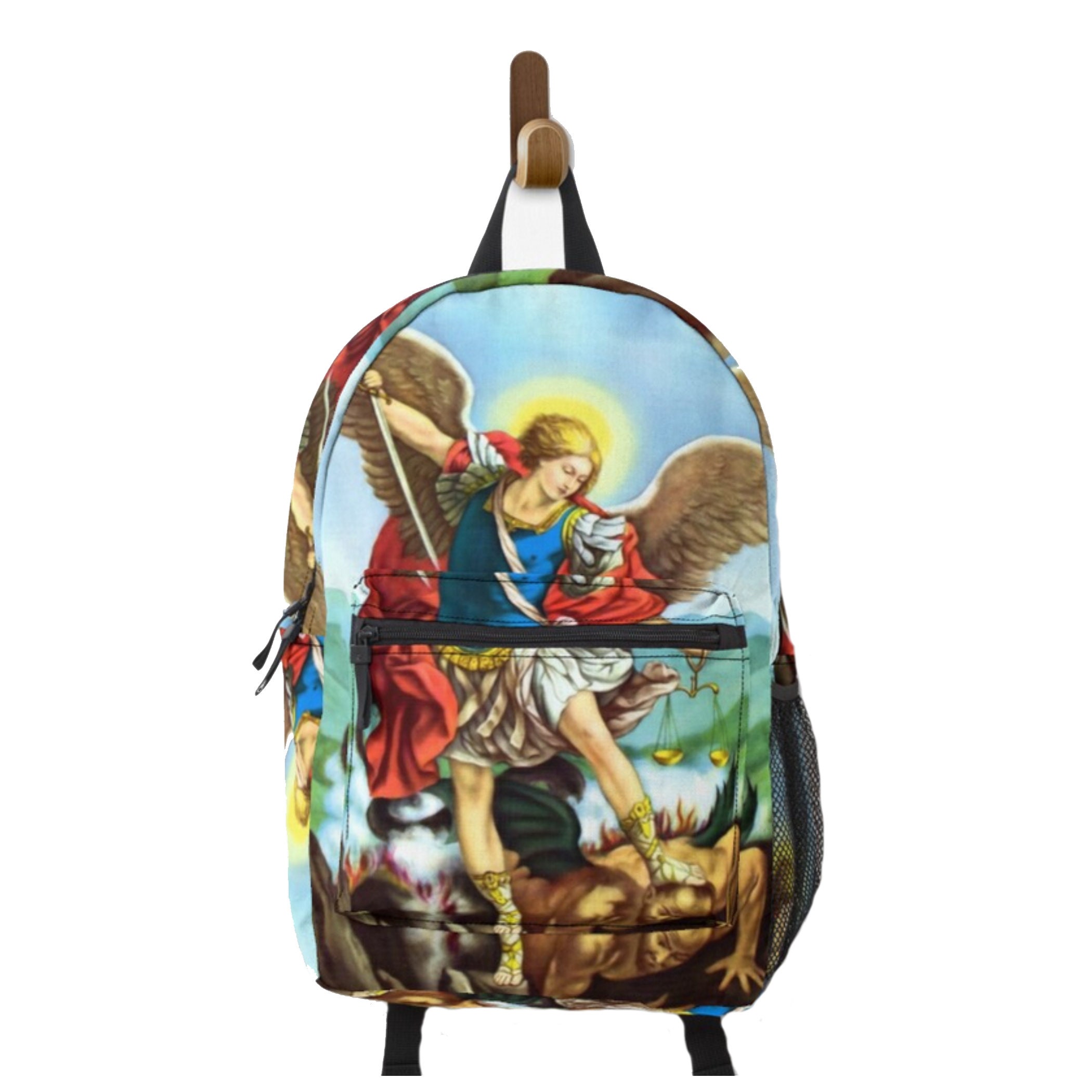 St Michael Archangel Angel Catholic Saint Backpack Bookbag | Etsy