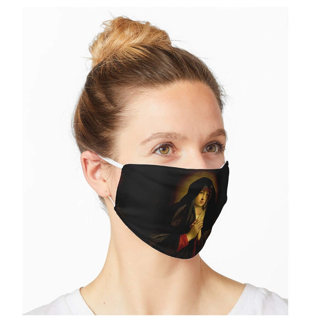 Our Lady of Sorrows Dolorosa Virgin Mary Saint Catholic Mask Face Cover ...