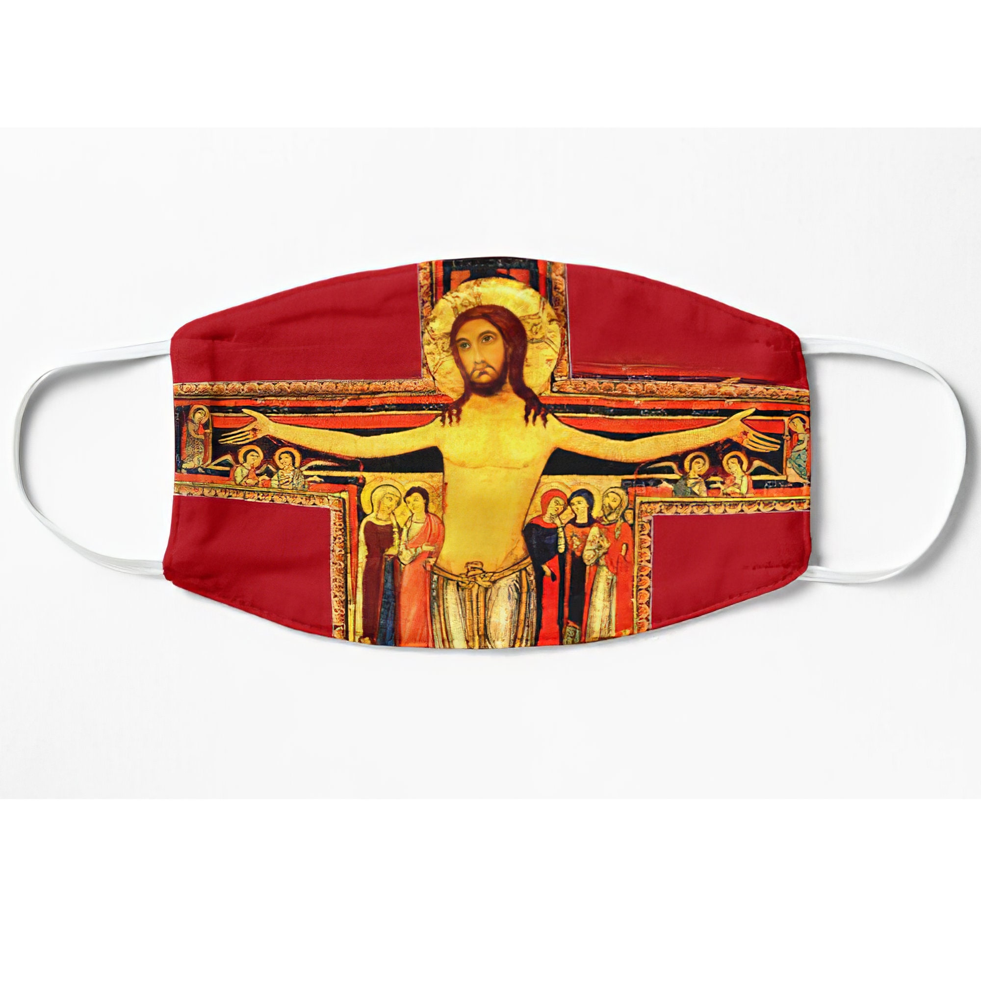 San Damiano Crucifix St Francis of Assisi Mask Face Cover 201 - Etsy