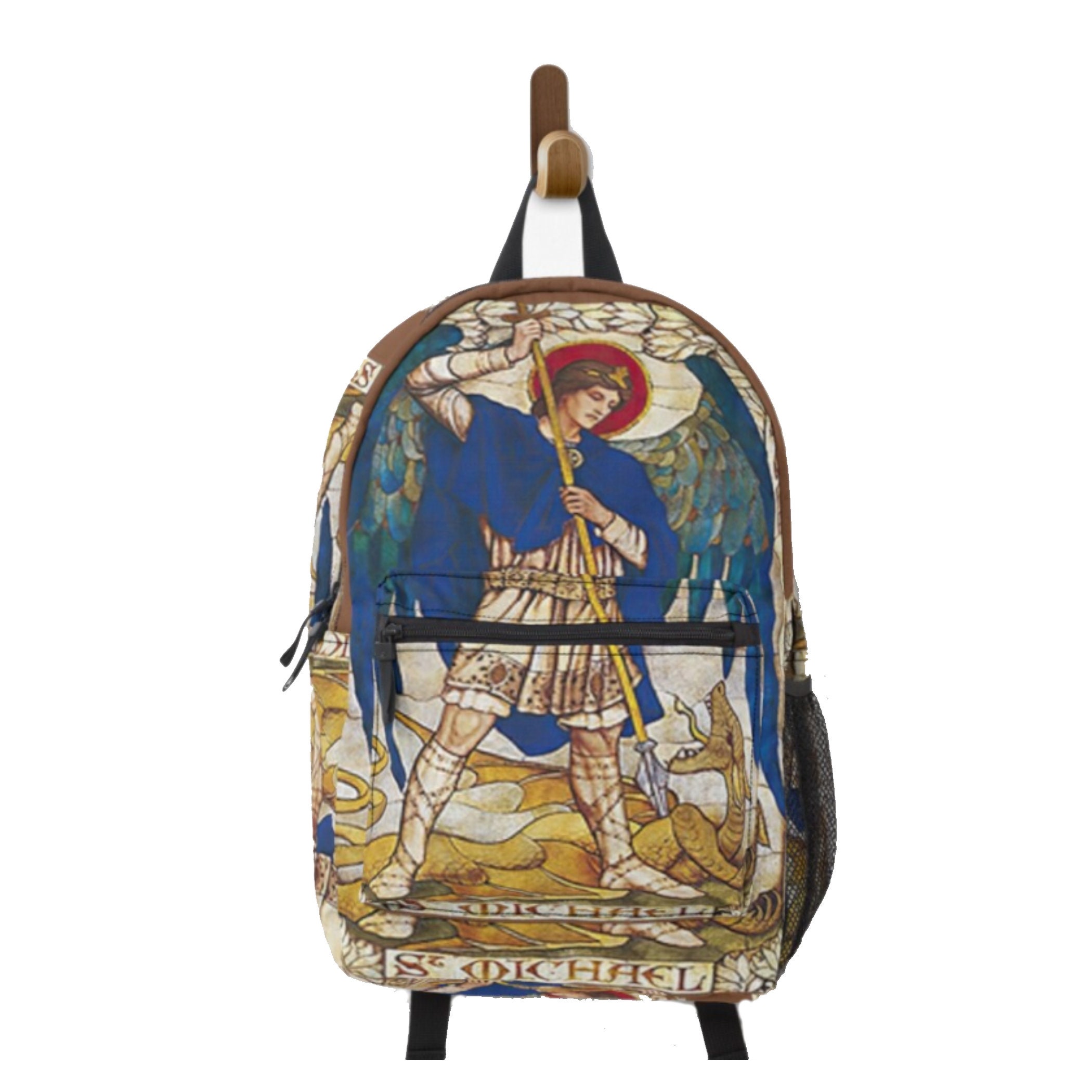 St Michael Archangel Angel Catholic Saint Backpack Bookbag | Etsy
