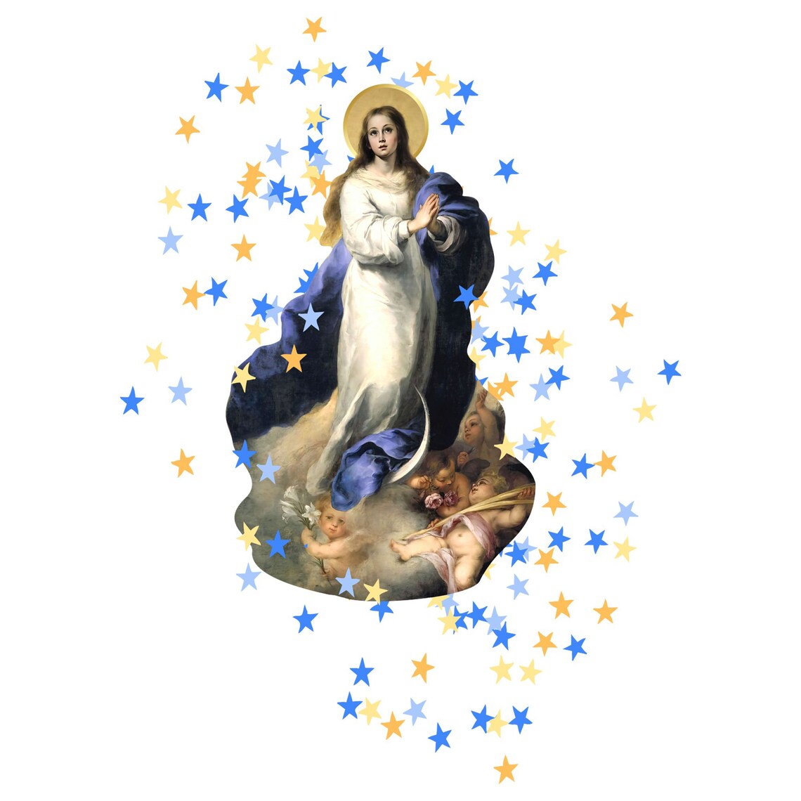 Three 8"x10" DIGITAL Downloads Immaculate Conception Assumption Virgin ...