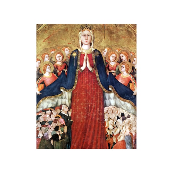 Cloth Market Mother\'s Mercy Our Lady of Mercy Virgin Mary Under Her ...