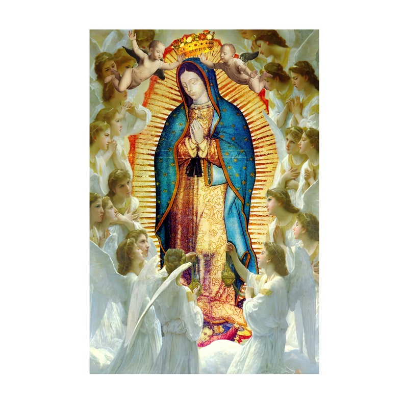 Our Lady of Guadalupe Tilma Virgen De Guadalupe Mexican Virgin - Etsy