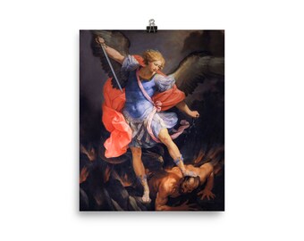 St Michael the Archangel Religious Poster Spiritual - Etsy
