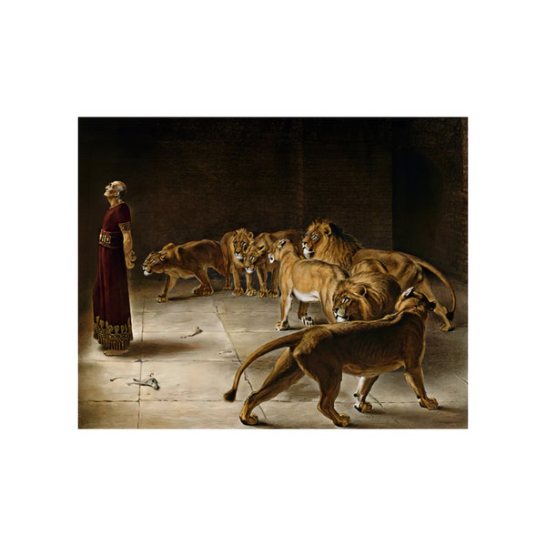 Daniel in the Lions Den Poster - Etsy