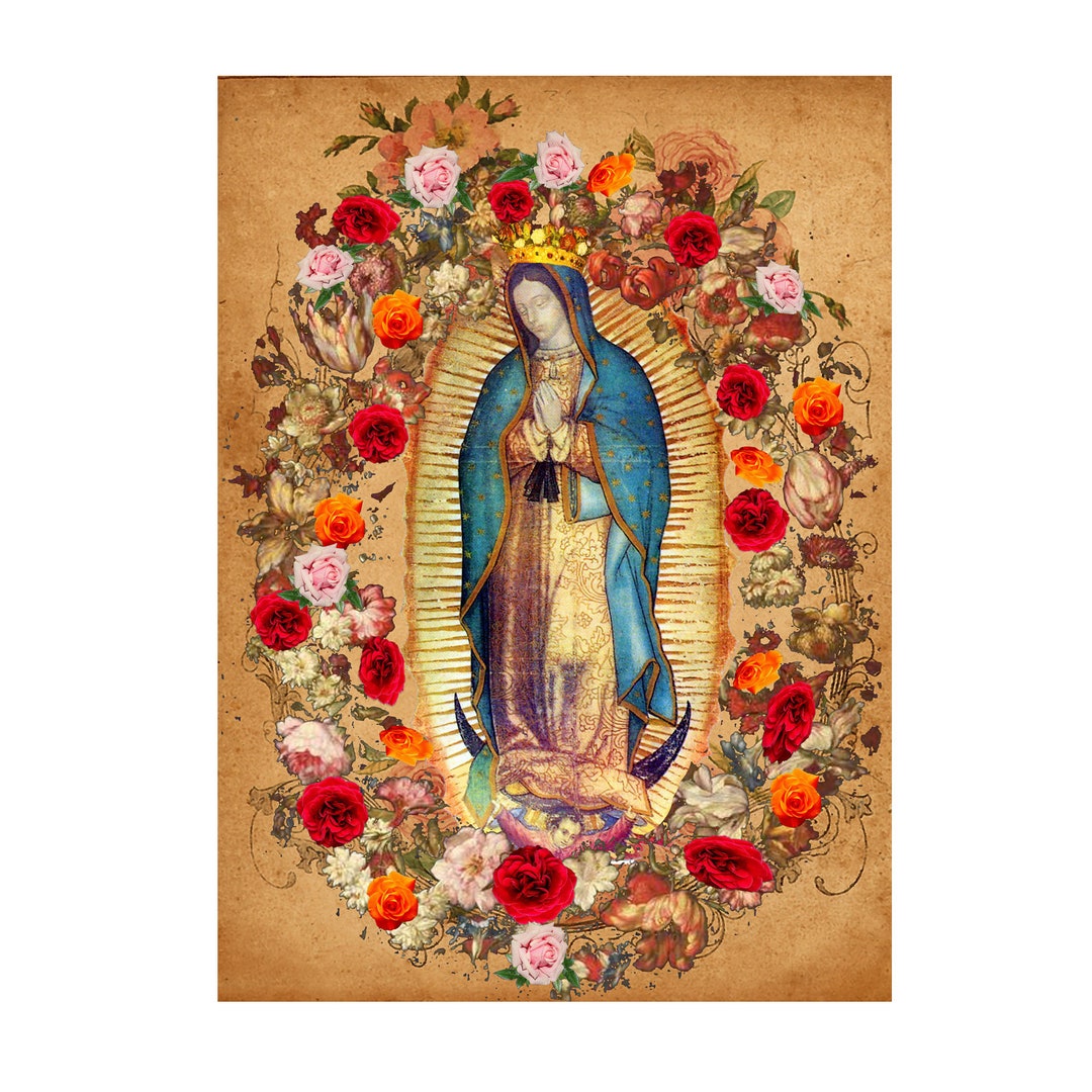 Our Lady of Guadalupe Roses 206 Tilma Replica Print Picture Poster - Etsy