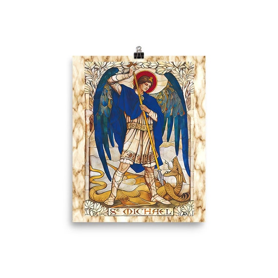 St Michael the Archangel Angel Saint Poster | Etsy