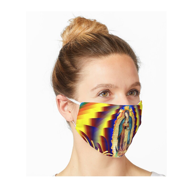 Our Lady of Guadalupe Virgin Mary New Zarape Catholic Mask - Etsy