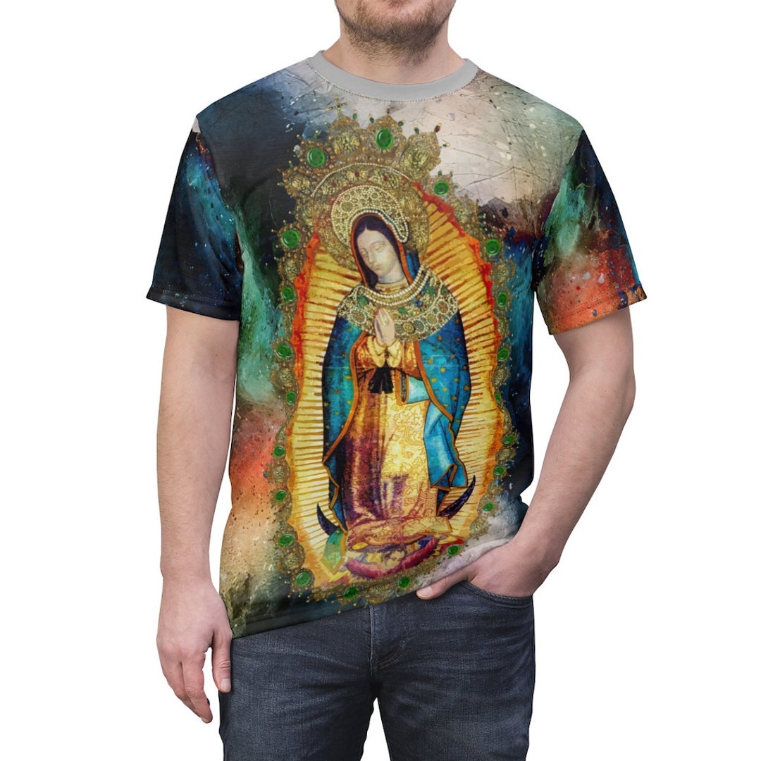 Our Lady of Guadalupe Mexican Virgin Mary Aztec Colorful - Etsy