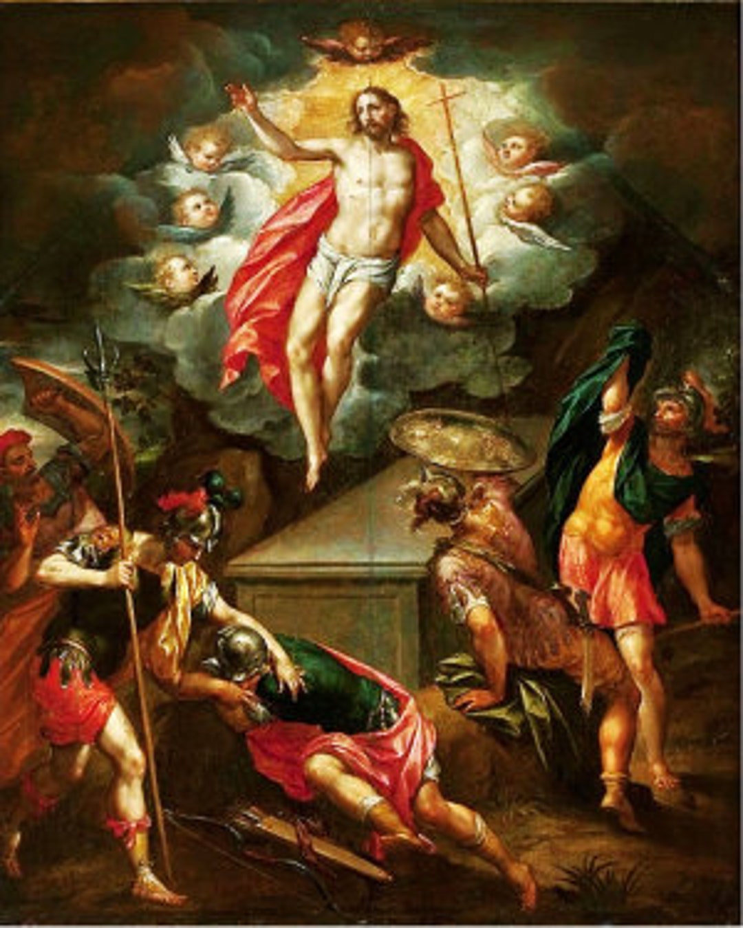 8"x10" DIY DIGITAL DOWNLOAD Jesus Christ Resurrection Hans Rottenhammer ...