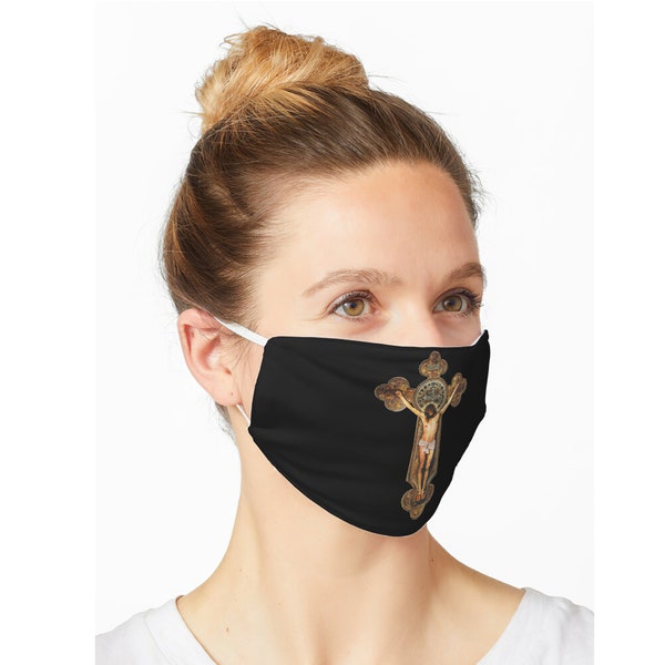 Crucifix Face Mask - Etsy