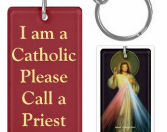 Divine Mercy Keychain - Etsy