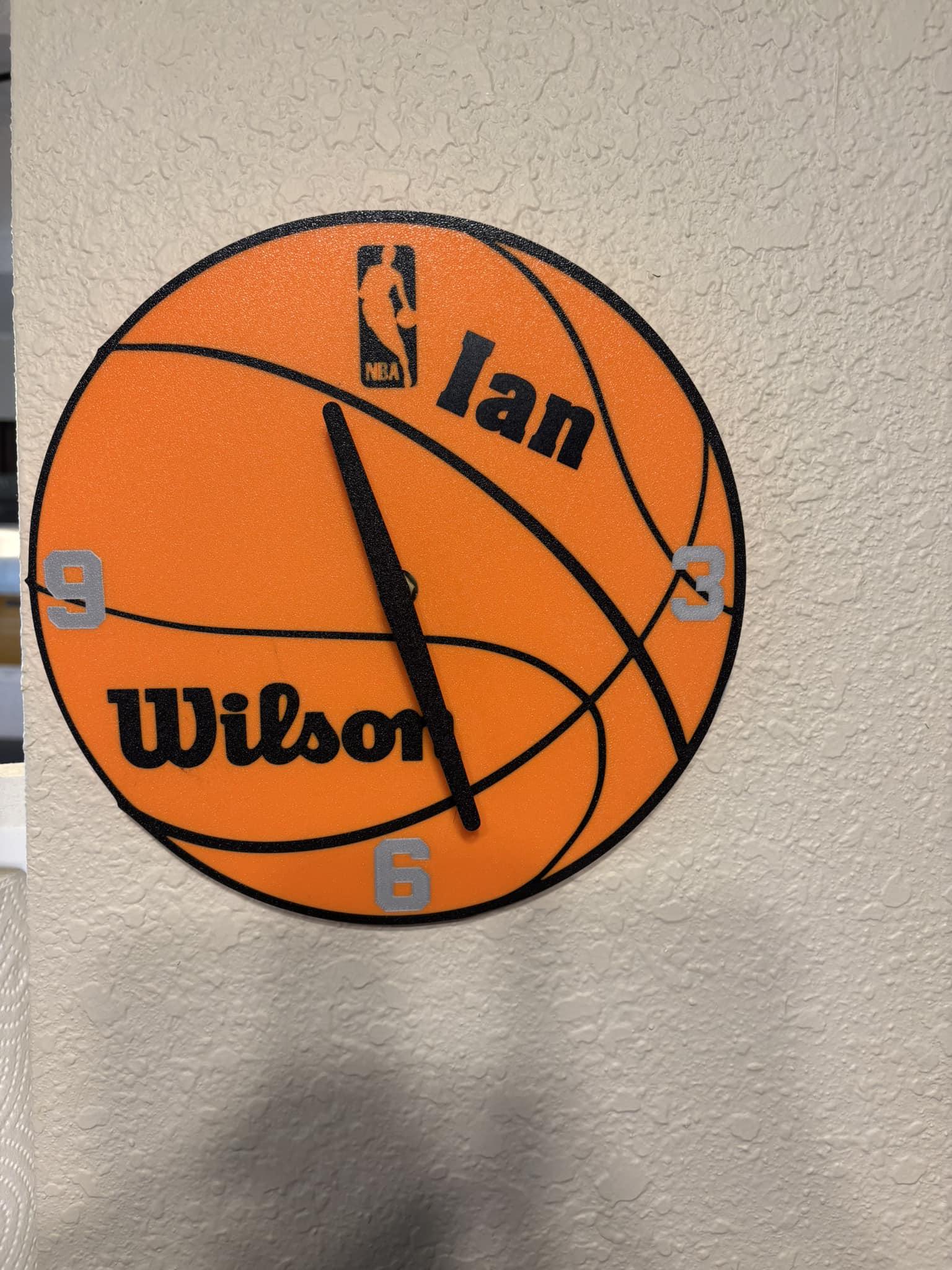 Custom Basketball Clock - Etsy