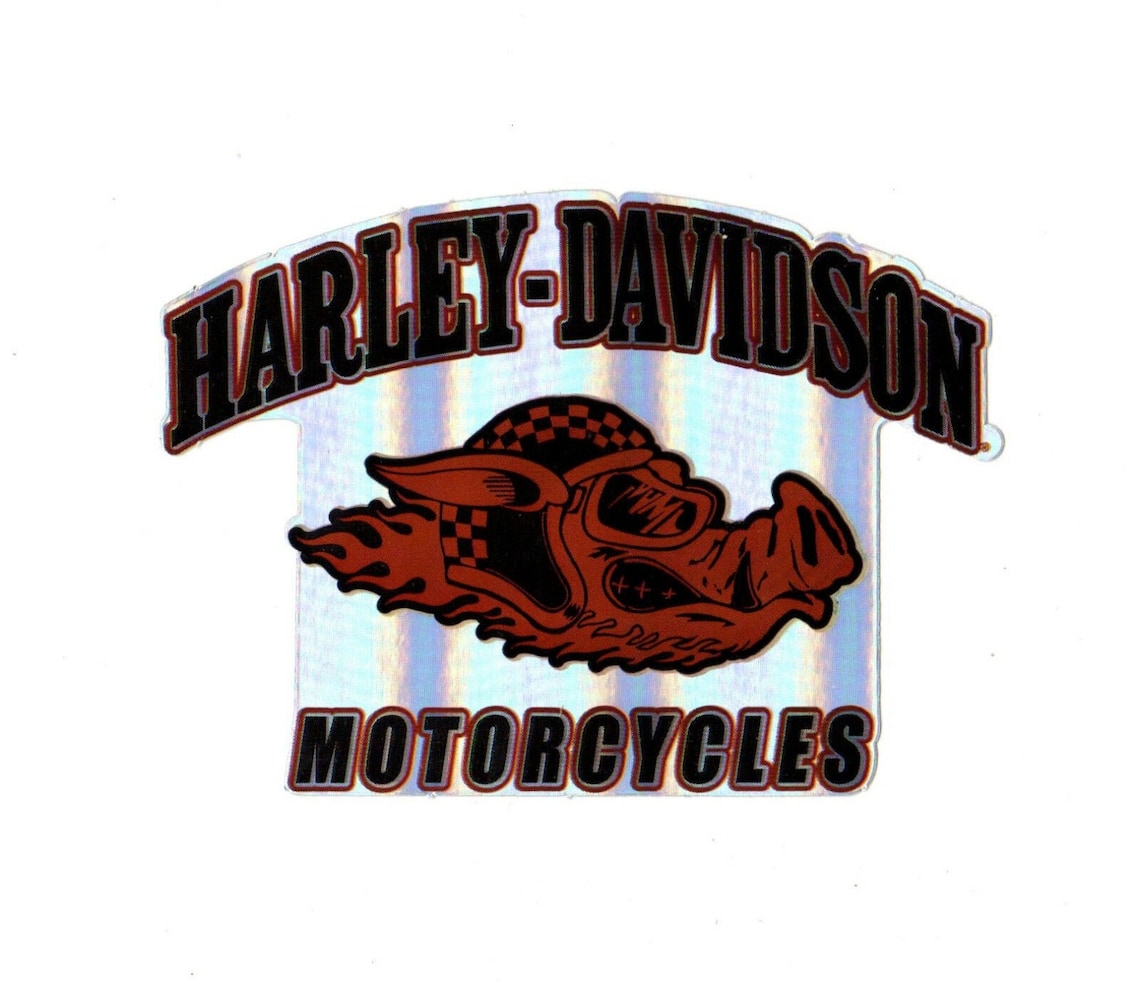 4 Genuine Harley Davidson Racing Hog Indoor Sticker | Etsy