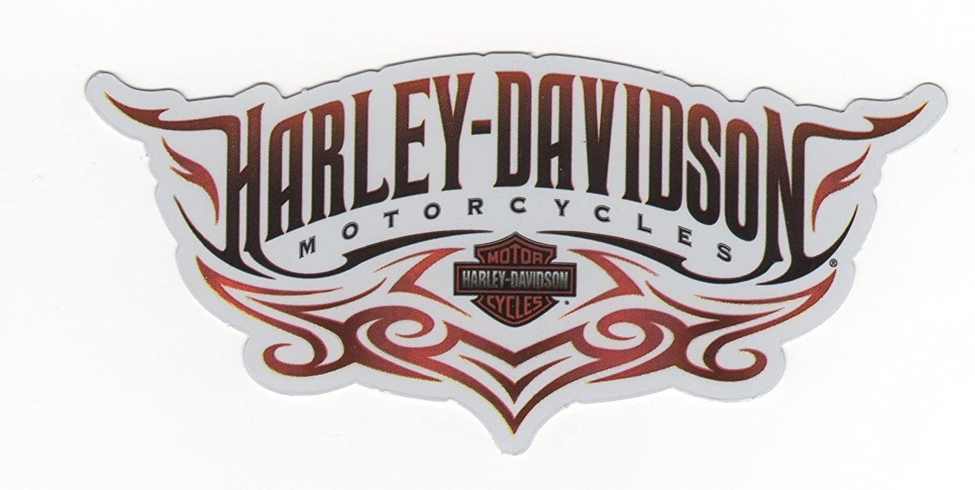 Harley Davidson 4.5" Indoor White Crest Bar and Shield Indoor Sticker ...
