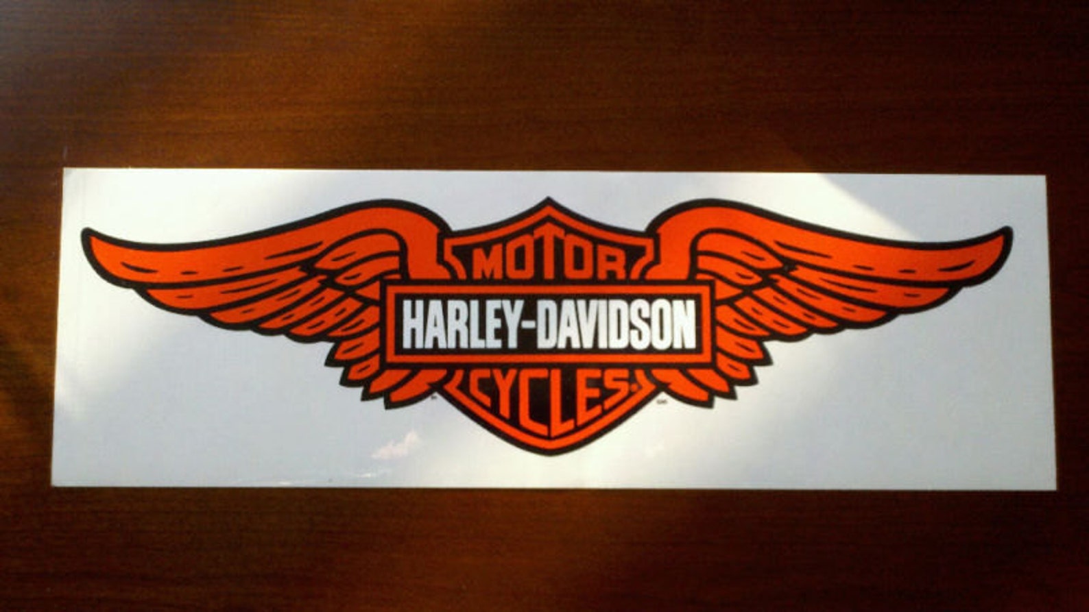 Harley Davidson 18" INSIDE WINDOW Decal Sticker ~ Vintage 1990's ...